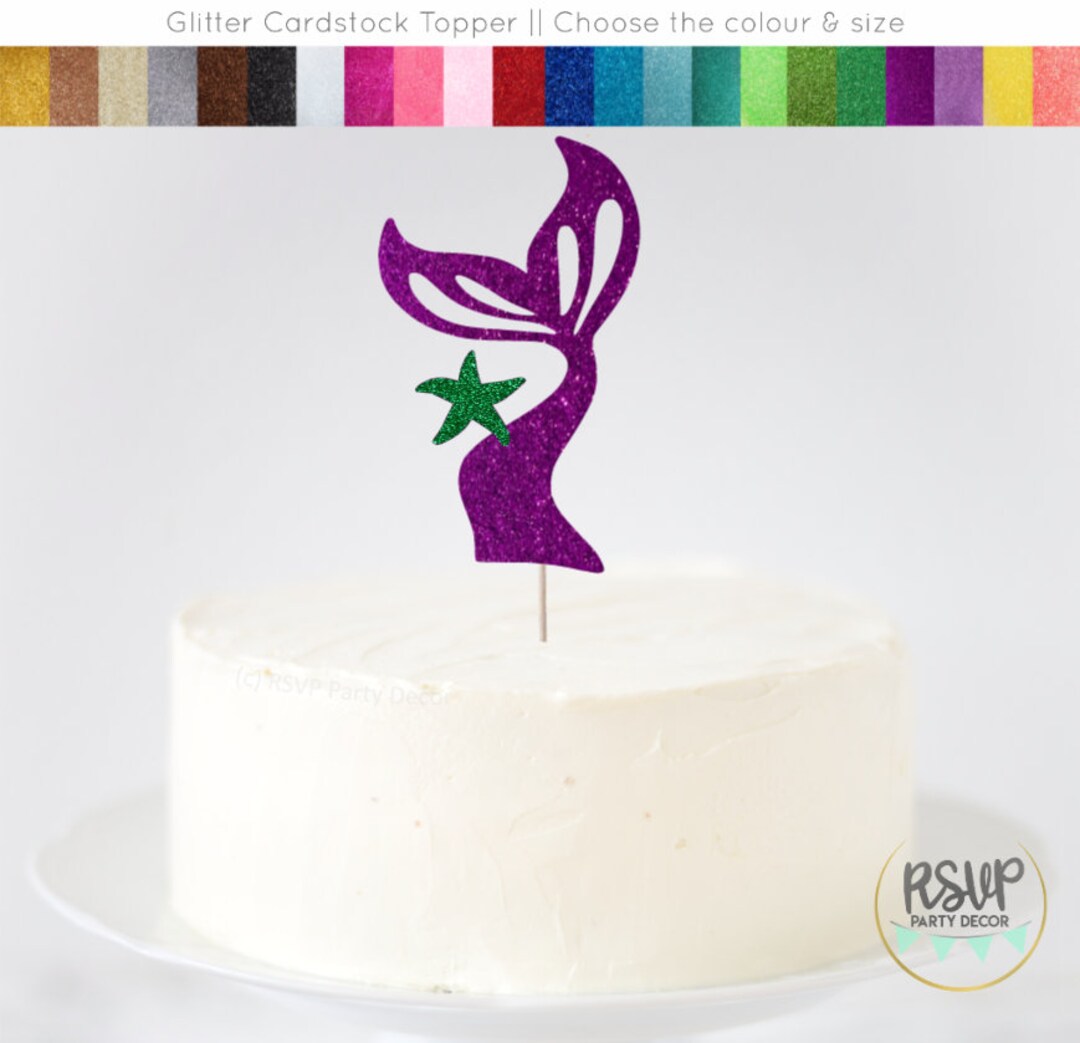 Mermaid Tail Cake Topper, Mermaid Party Decorations, Mermaid Baby ...