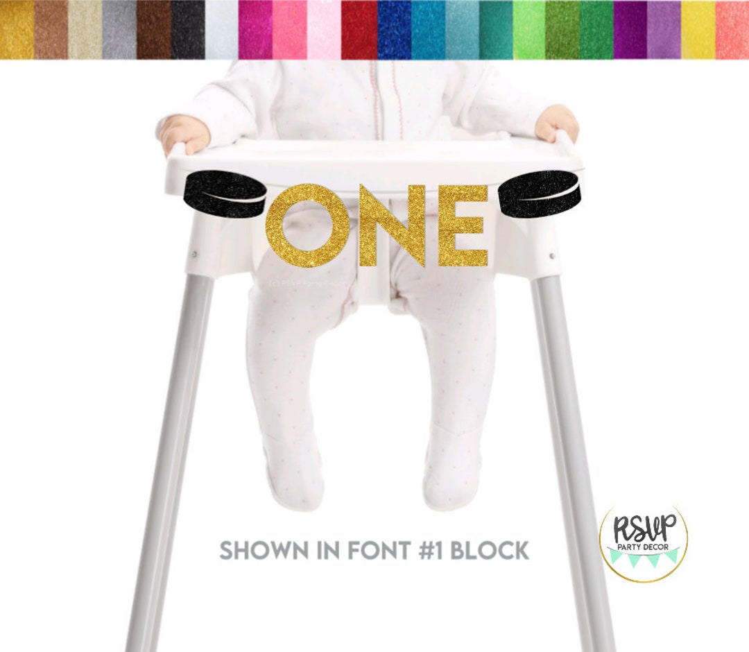 Hockey Puck One High Chair Banner, Hockey 1st Birthday Party Decor ...
