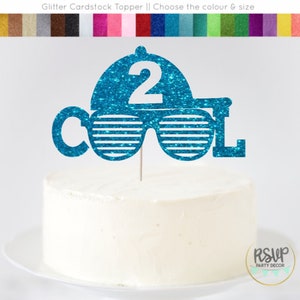2 Cool Cake Topper, Two Cool Cake Topper, Two Cool Party Decorations ...