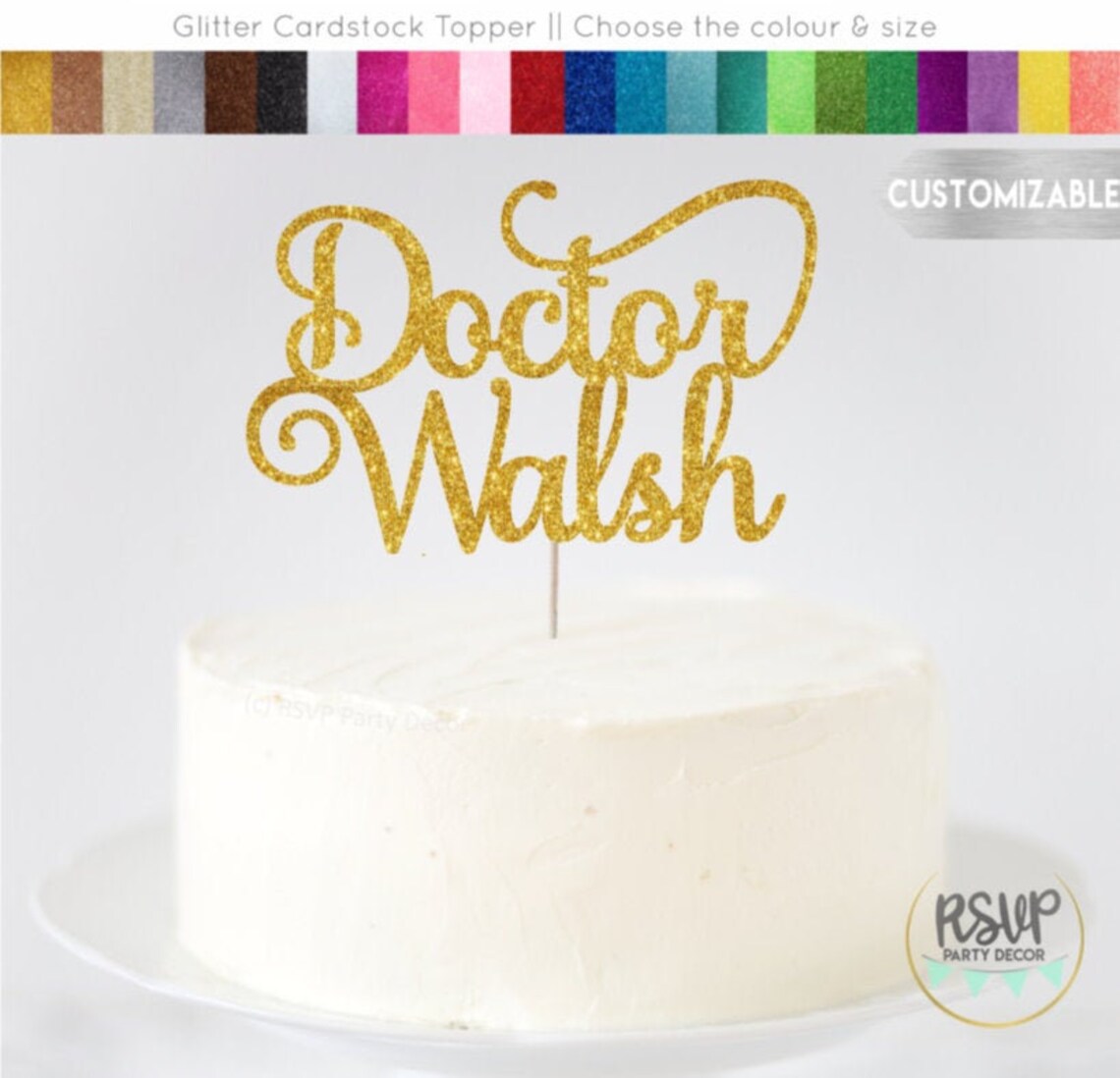 Custom Doctor Cake Topper, Phd Graduation Cake Topper, Doctor ...