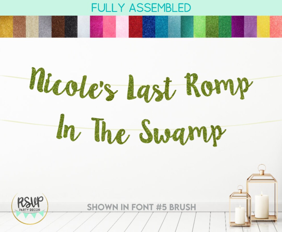 Custom Last Romp in the Swamp Banner, Ogre Bachelorette Party ...