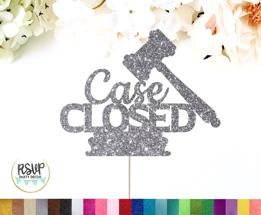 Case Closed Cake Topper Law School Graduation Cake Topper | Etsy