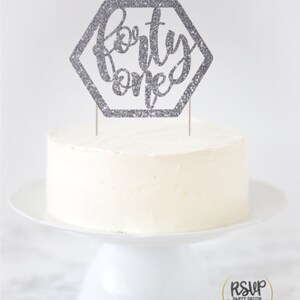 Forty One Cake Topper, 41 Cake Topper, Fortyone Cake Topper, Forty-one ...