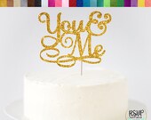 You & Me Cake Topper You and Me Cake Topper Romantic Wedding - Etsy