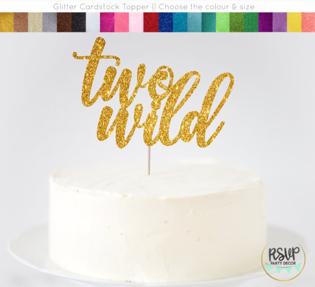 Two Wild Cake Topper, 2nd Birthday Cake Topper, Two Cake Topper, Two ...