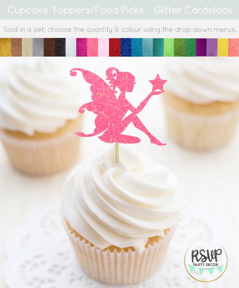 Fairy Cupcake Toppers, Fairy Food Picks, Fairy Party Decorations, Fairy ...