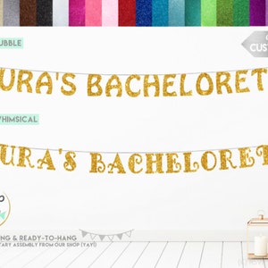 Custom Bachelorette Banner, Personalized Bachelorette Banner, Name's ...