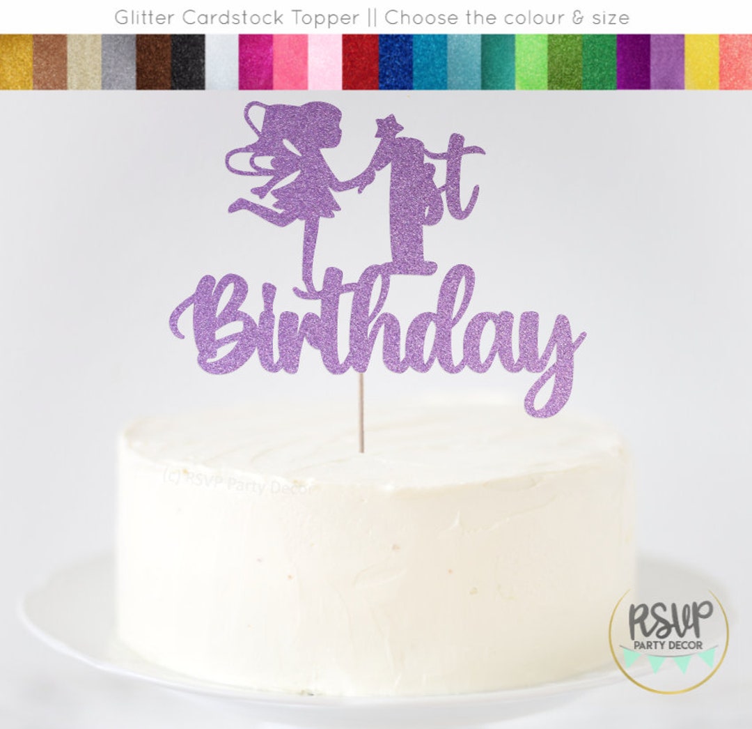 Fairy 1st Cake Topper, Fairy First Birthday Cake Topper, Fairy 1st ...