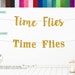 Time Flies Banner, Time Flies Party Decorations, Time Flies Decor, Time ...