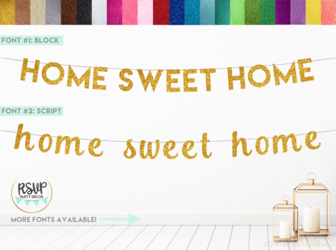 Home Sweet Home Banner, Housewarming Banner, Housewarming Party ...