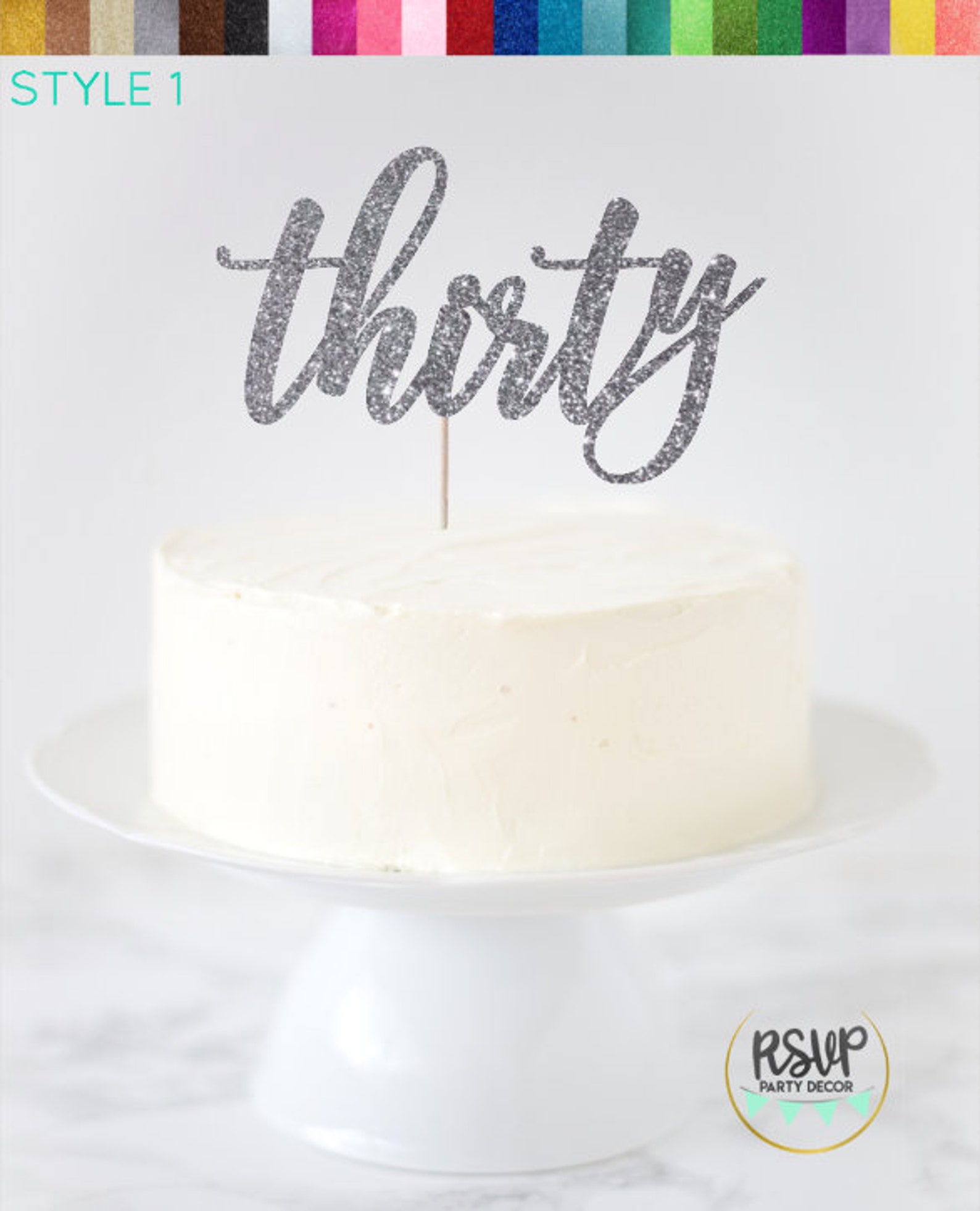Thirty Cake Topper, 30 Cake Topper, Dirty Thirty Cake Topper, Dirty 30 ...