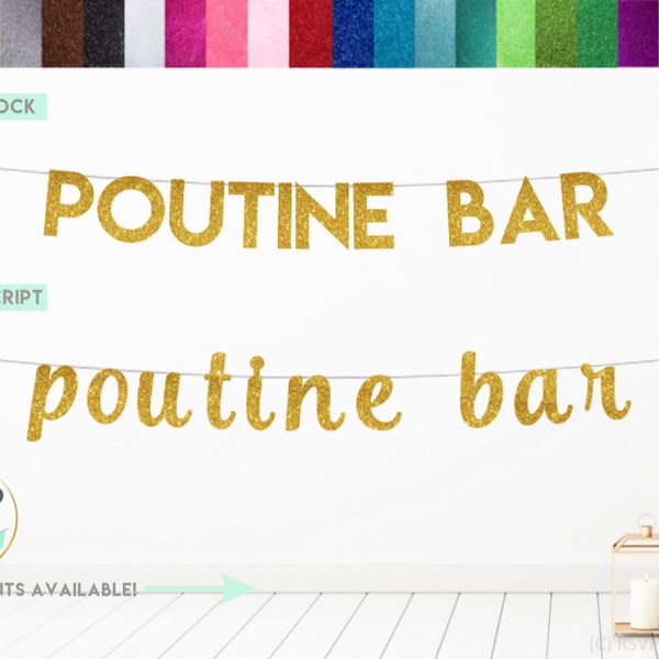 Poutine Bar Banner - Etsy
