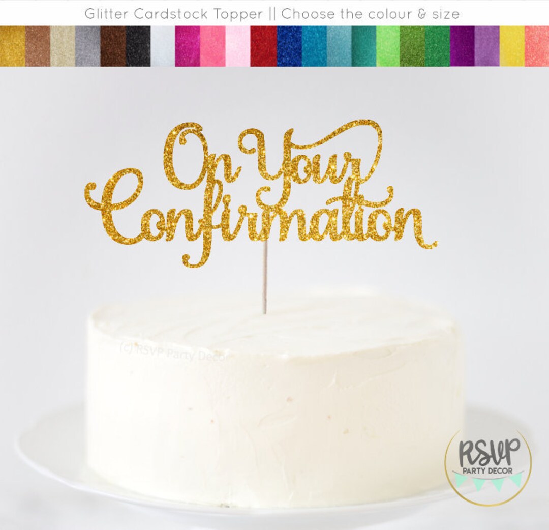 On Your Confirmation Cake Topper, Confirmation Cake Topper, Holy ...