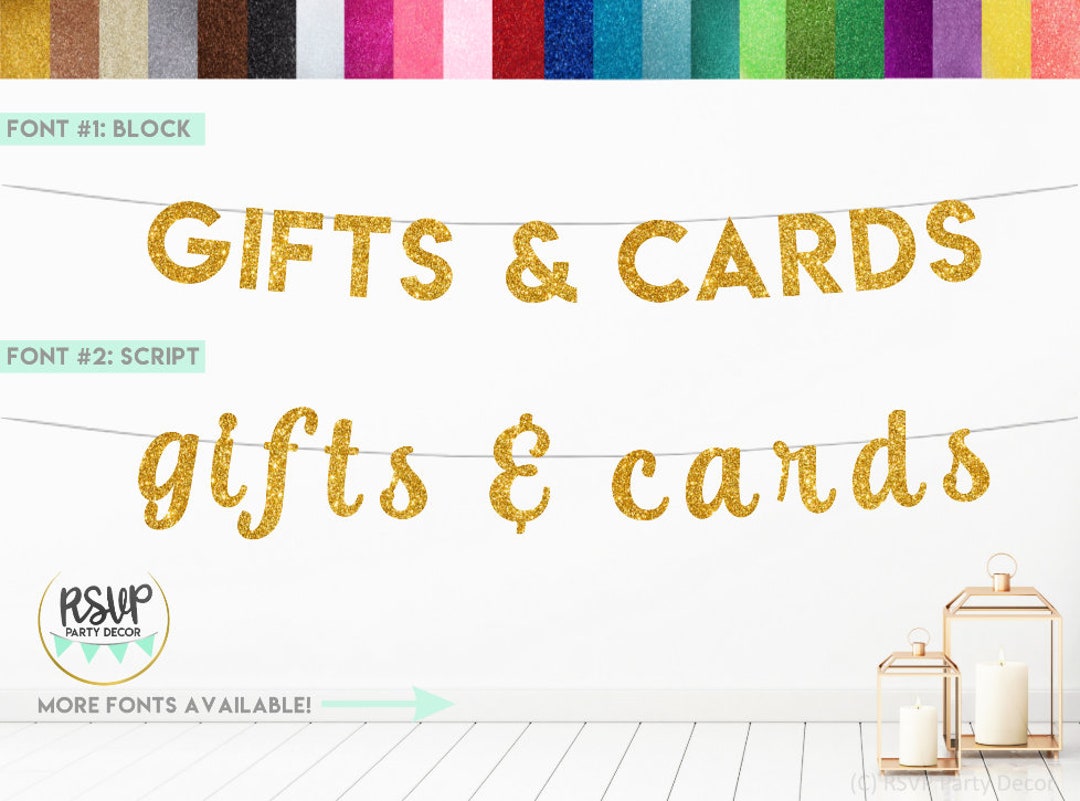 Gifts & Cards Banner, Gifts and Cards Banner, Gifts and Cards Sign ...