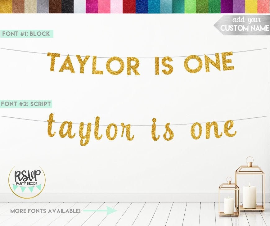 Name is One Banner Custom is One Banner Custom 1st Birthday - Etsy