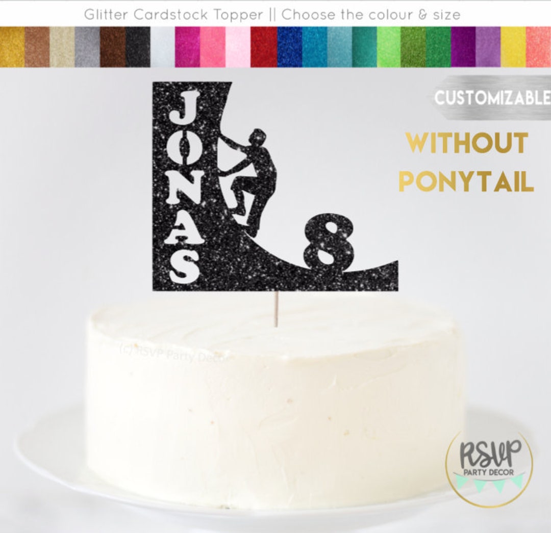BOY OR GIRL Custom Warped Wall Cake Topper, Rock Climbing Party ...