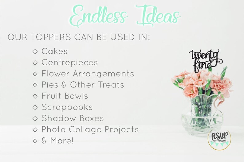 Twenty Fine Cake Topper, Twenty Fine Sign, Twenty Something Cake Topper ...