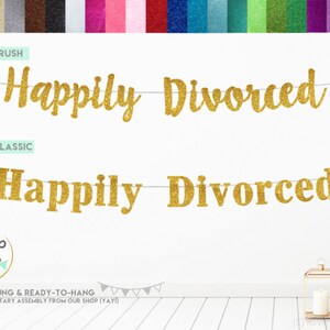 Happily Divorced Banner, Divorce Banner, Divorce Party Decorations, I ...