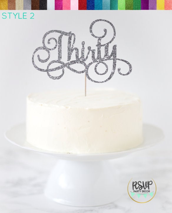 Thirty Cake Topper 30 Cake Topper Dirty Thirty Cake Topper - Etsy Canada