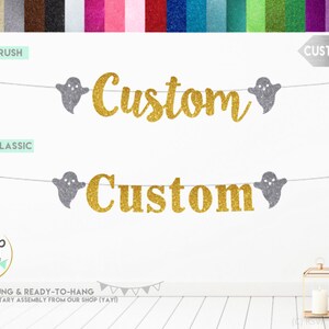 Custom Ghost Banner, Halloween Themed Party Decorations, Halloween ...