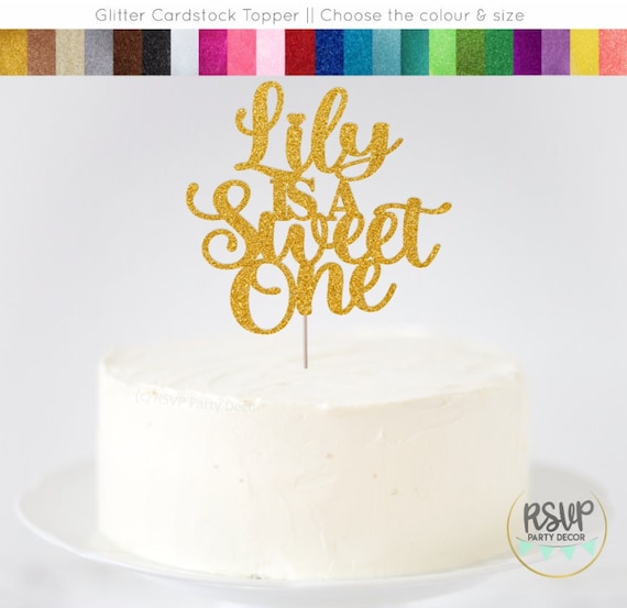 Custom Sweet One Cake Topper, Sprinkle 1st Birthday Decorations, Ice ...
