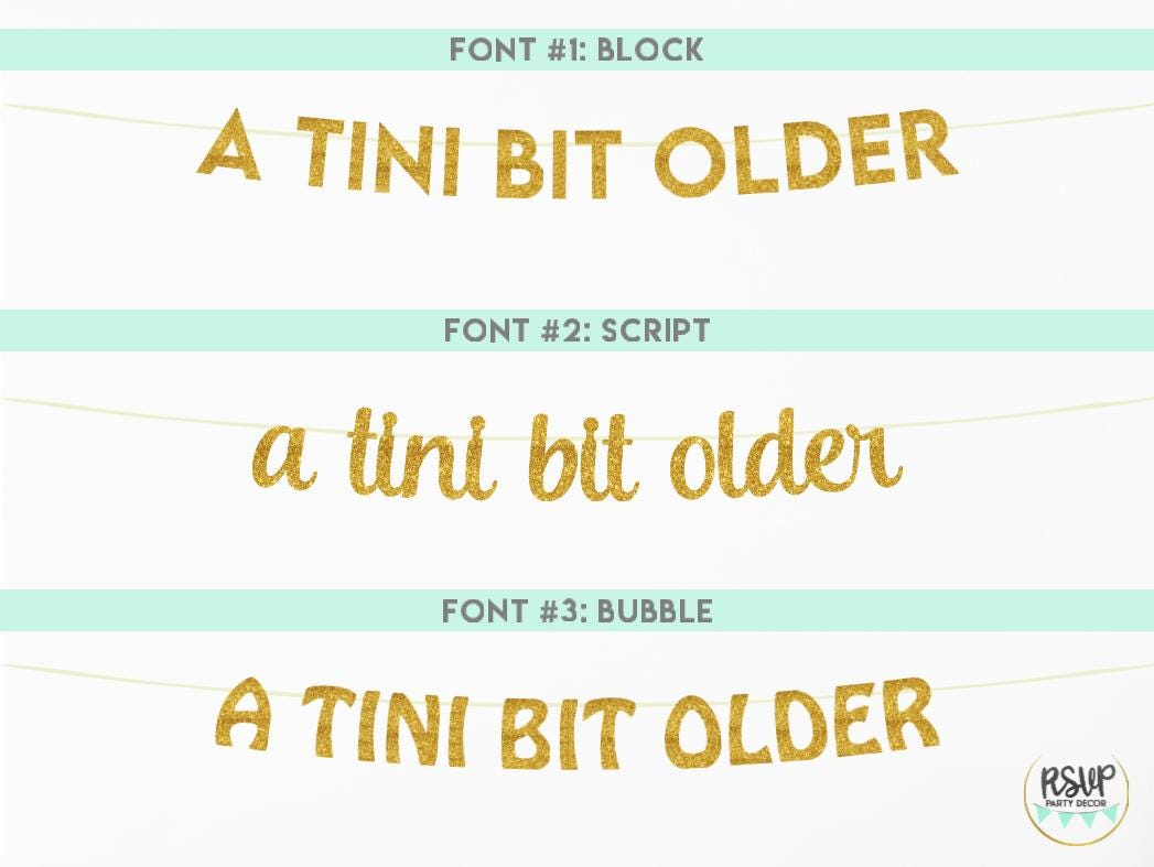 A Tini Bit Older Banner, Martini Glass Garland, Espresso Martini Party ...