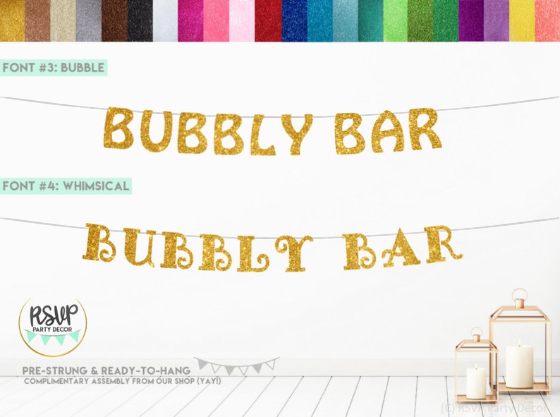 Bubbly Bar Banner, Bubbly Bar Sign, Mimosa Bar Banner, Drinks Banner ...