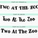 Two at the Zoo Banner Zoo Animal Garland Zoo 2nd Birthday - Etsy