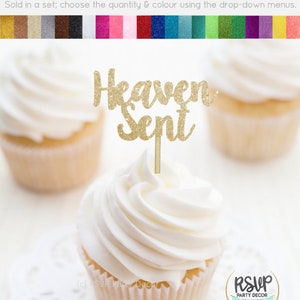 Heaven Sent Cupcake Toppers, Angel Baby Shower Party Decor, Heaven ...