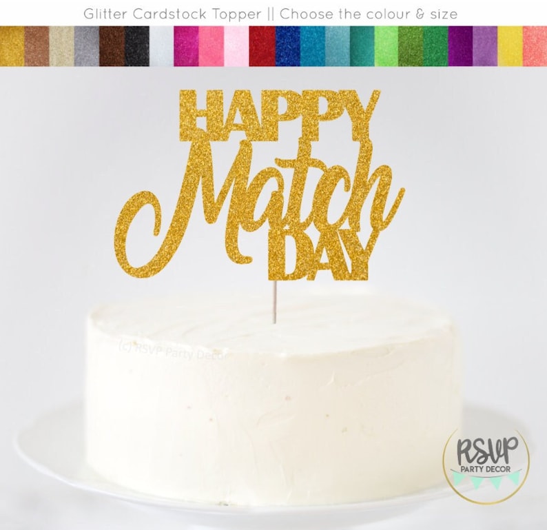 Happy Match Day Cake Topper, Match Day Party Decorations, Med School ...