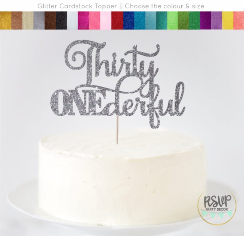 Thirty Onederful Cake Topper 31st Birthday Cake Topper - Etsy Canada