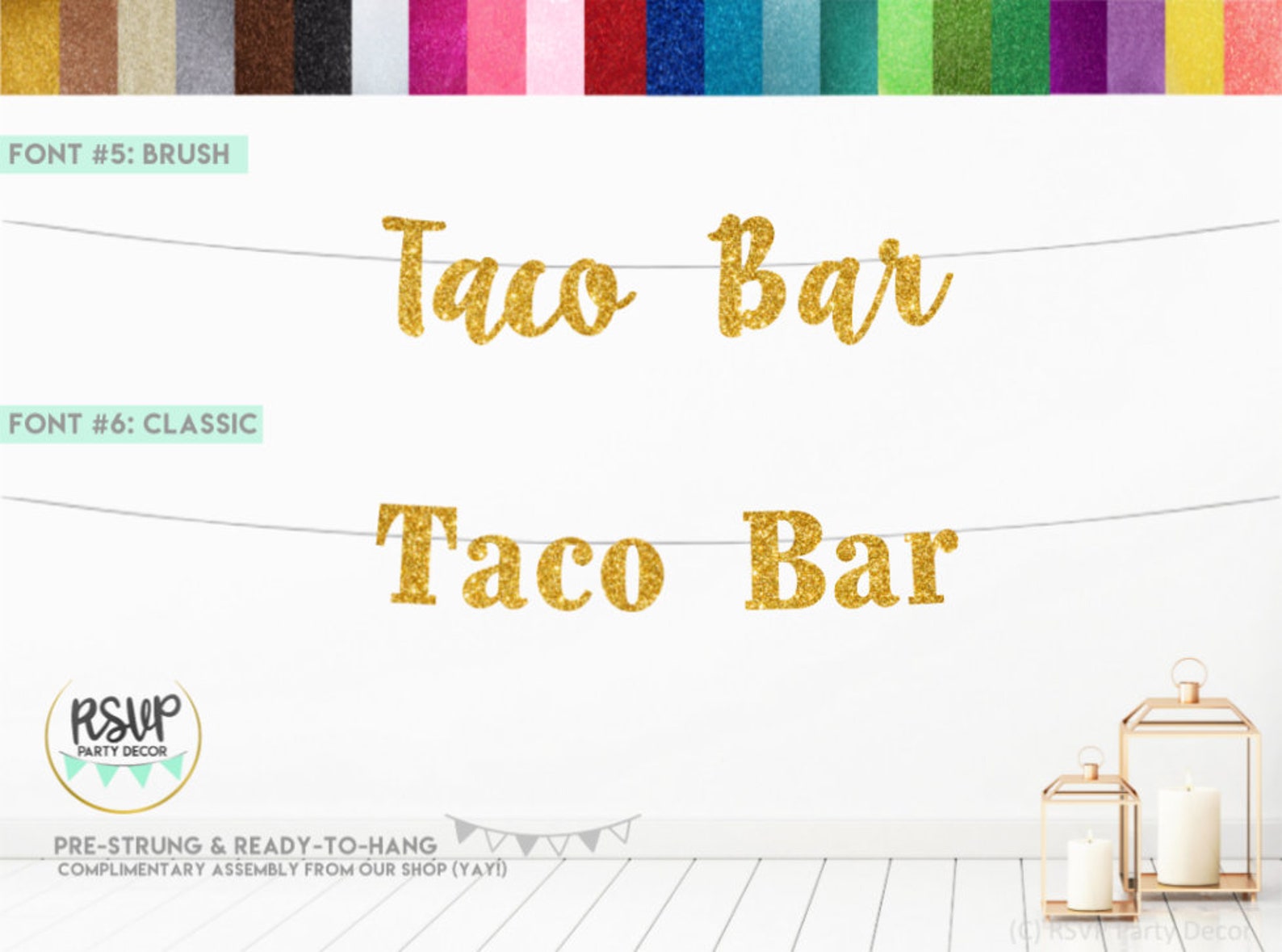 Taco Bar Banner Taco Bar Sign Taco Bout A Party Cinco De - Etsy