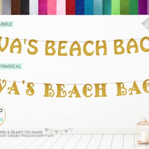 Custom Beach Bach Banner, Beach Bachelorette Banner, Beachlorette Sign ...