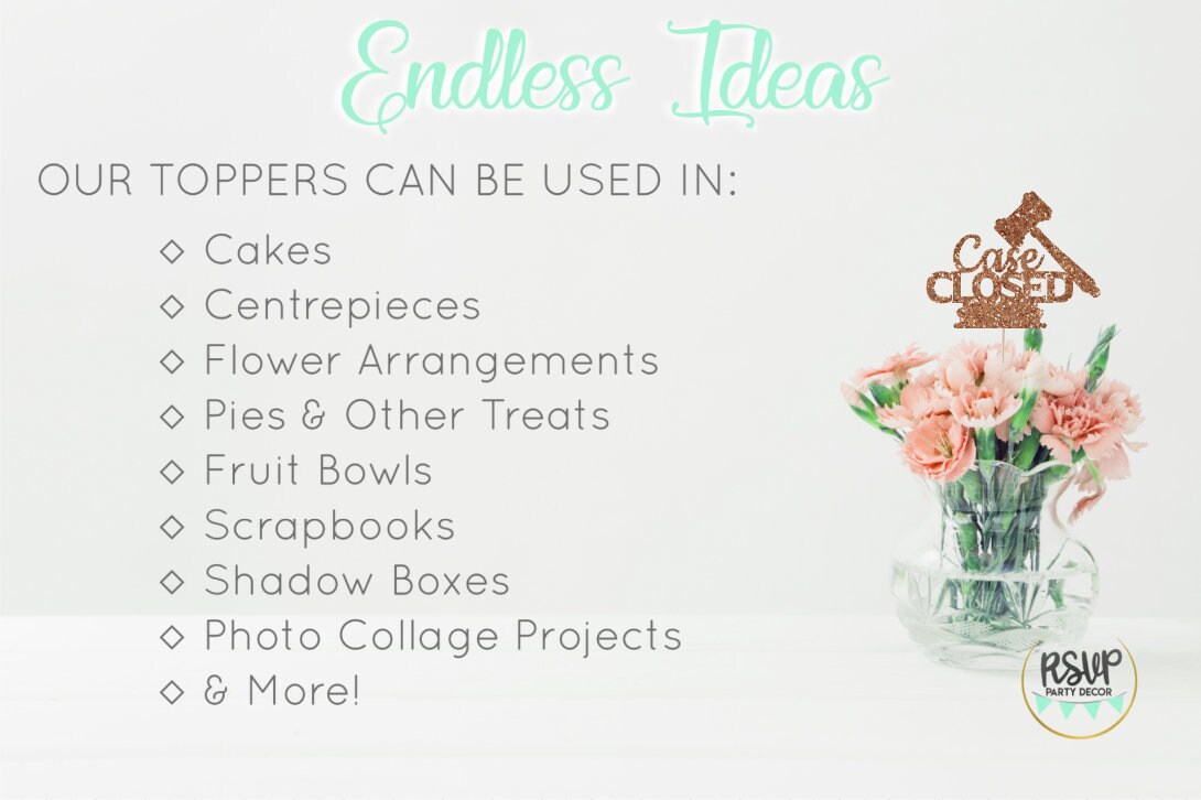 Case Closed Cake Topper Law School Graduation Cake Topper | Etsy