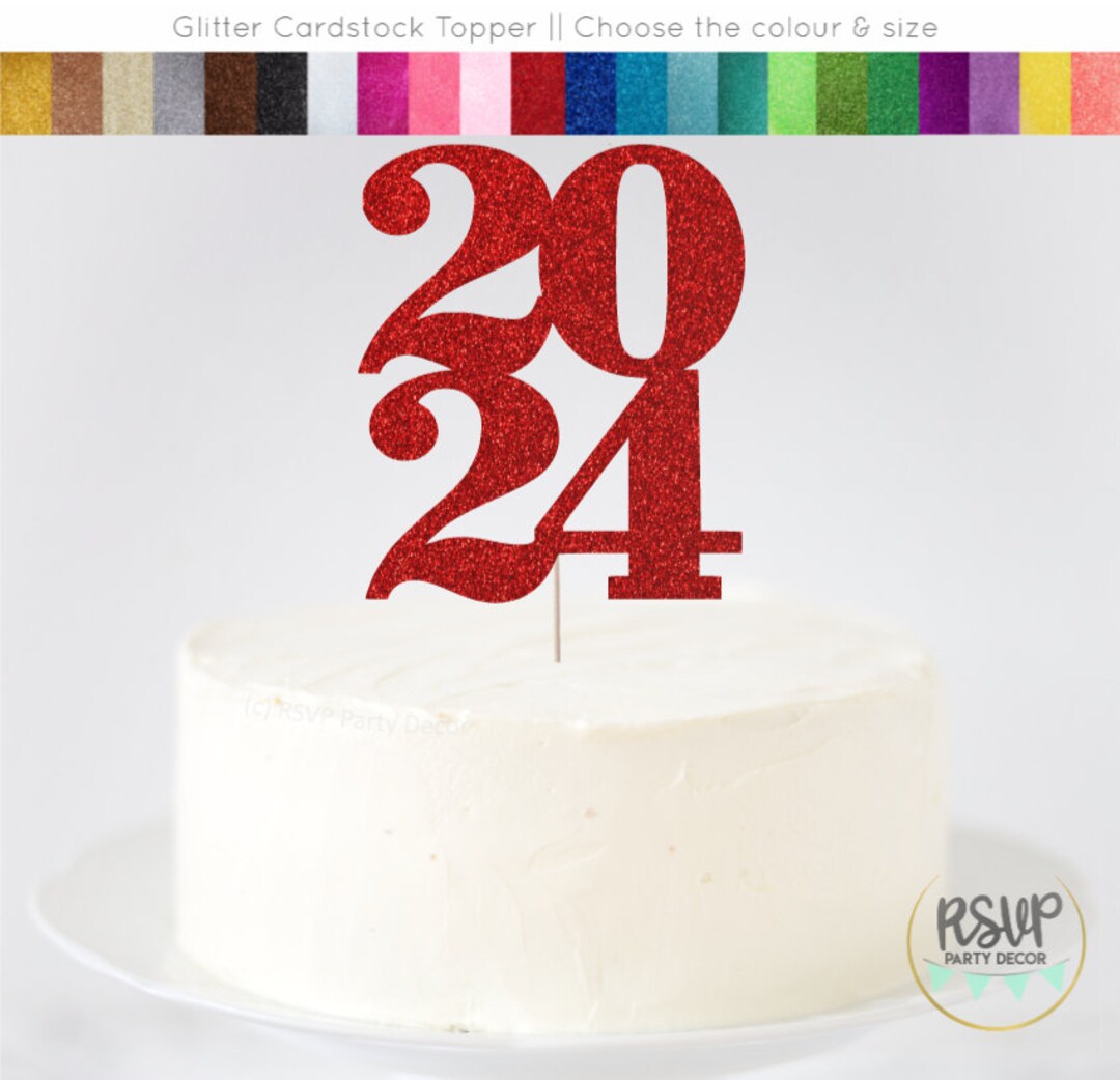 Vertical 2024 Cake Topper, 2024 Graduation Cake Topper, Graduation ...