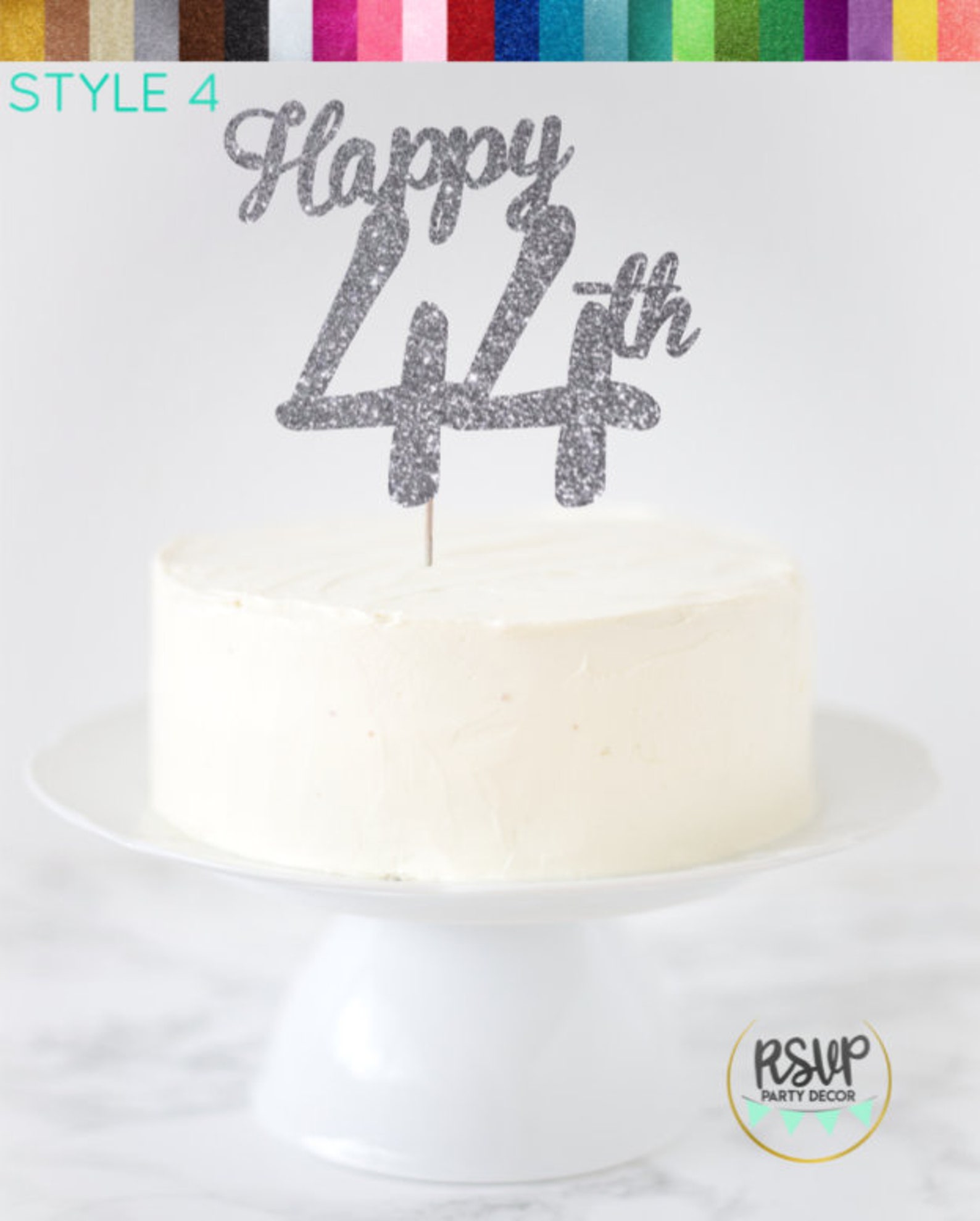 Forty Four Cake Topper 44 Cake Topper Fortyfour Cake Topper - Etsy Canada