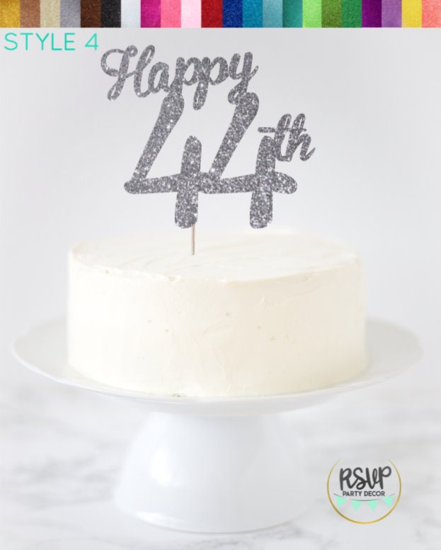Forty Four Cake Topper 44 Cake Topper Fortyfour Cake Topper - Etsy Canada