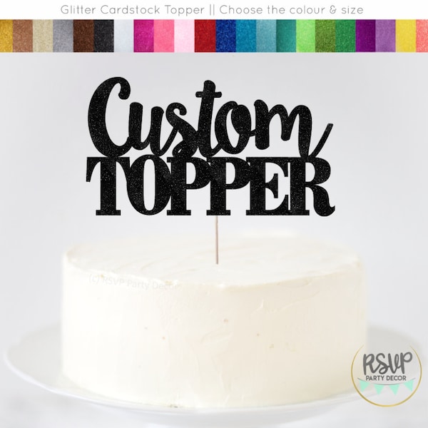 Custom Cake Topper - Etsy