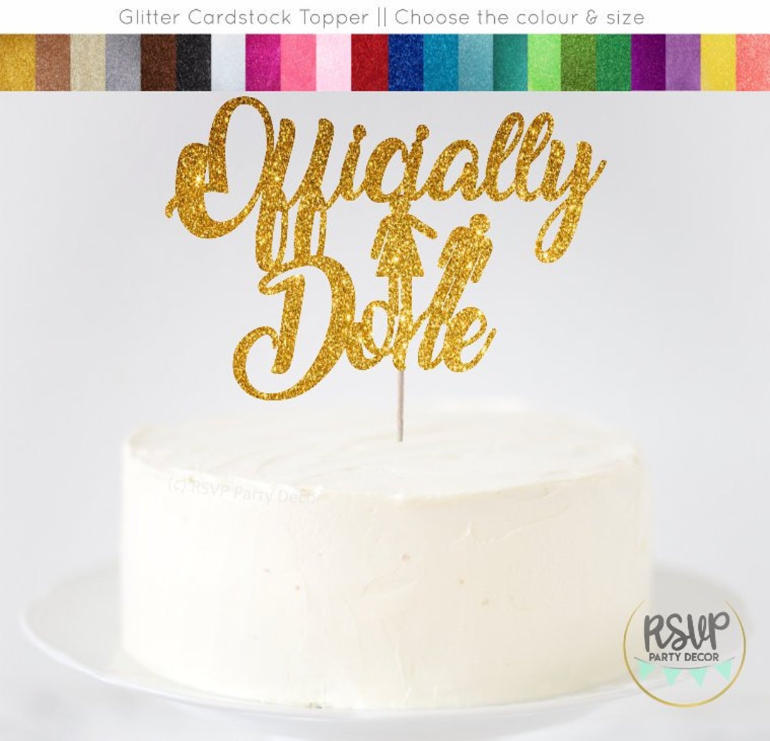 Officially Done Cake Topper, Divorce Cake Topper, Single AF, Divorce ...