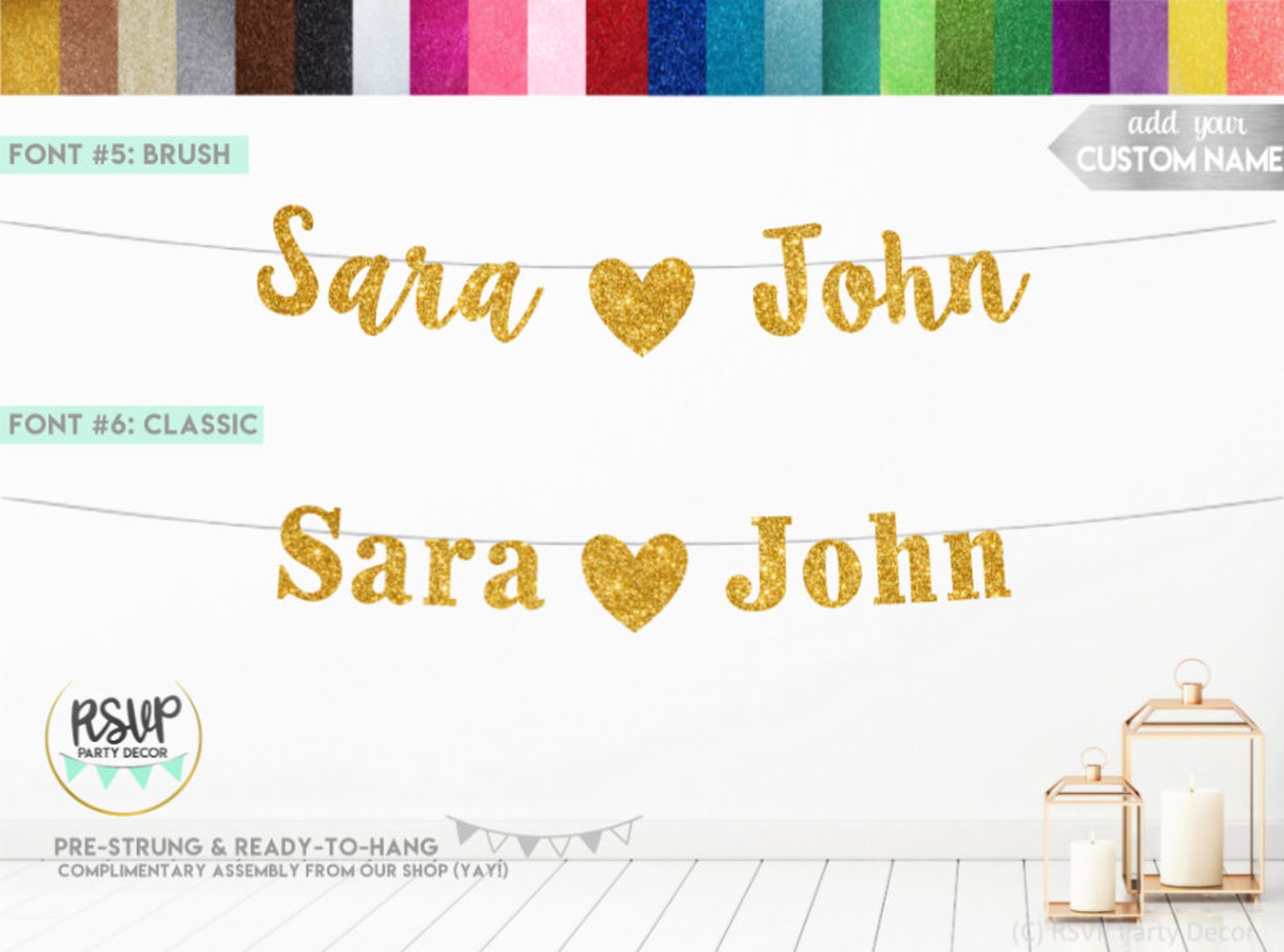 Custom Engagement Banner Custom Names Banner Personalized - Etsy Canada