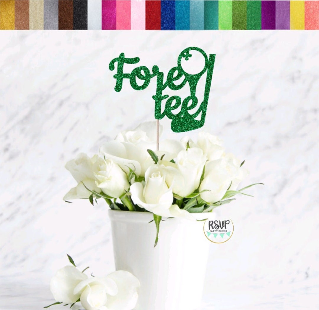 Fore Tee Centerpiece Stem, Golf 40th Birthday Centerpieces, Golf 40th ...