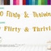 30 Flirty & Thriving Banner 30 and Flirty Sign Dirty Thirty - Etsy
