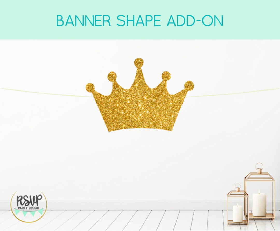 Crown // Banner Shape Add-on - Etsy