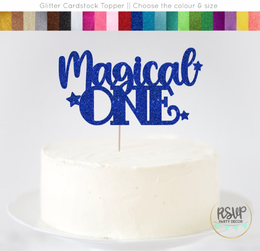 Magical One Cake Topper, Wizard 1st Birthday Cake Topper, Magician ...