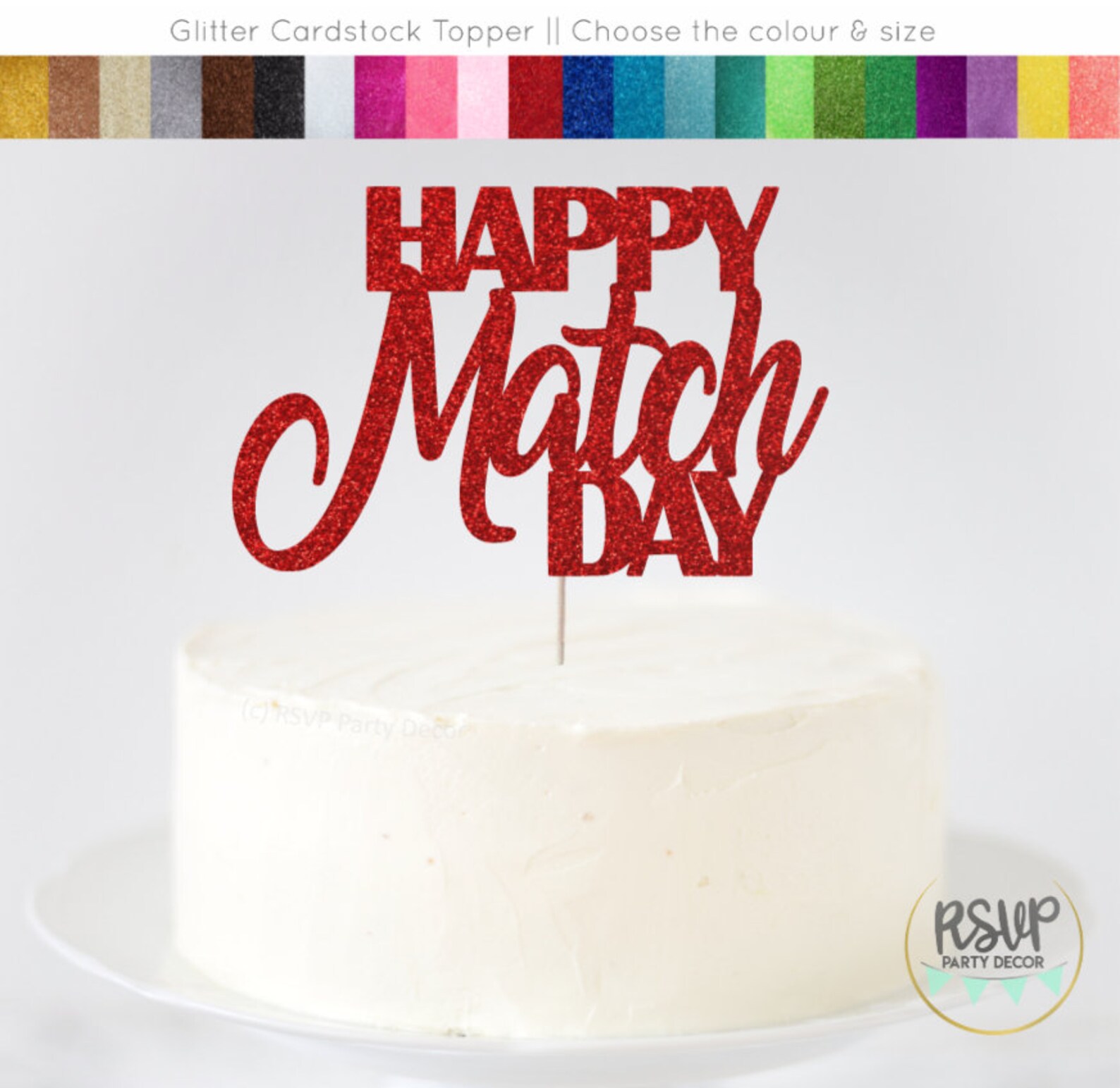 Happy Match Day Cake Topper, Match Day Party Decorations, Med School ...