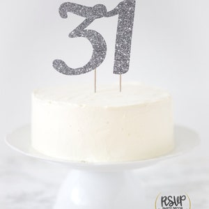 Thirty One Cake Topper, 31 Cake Topper, Thirtyone Cake Topper, Thirty ...