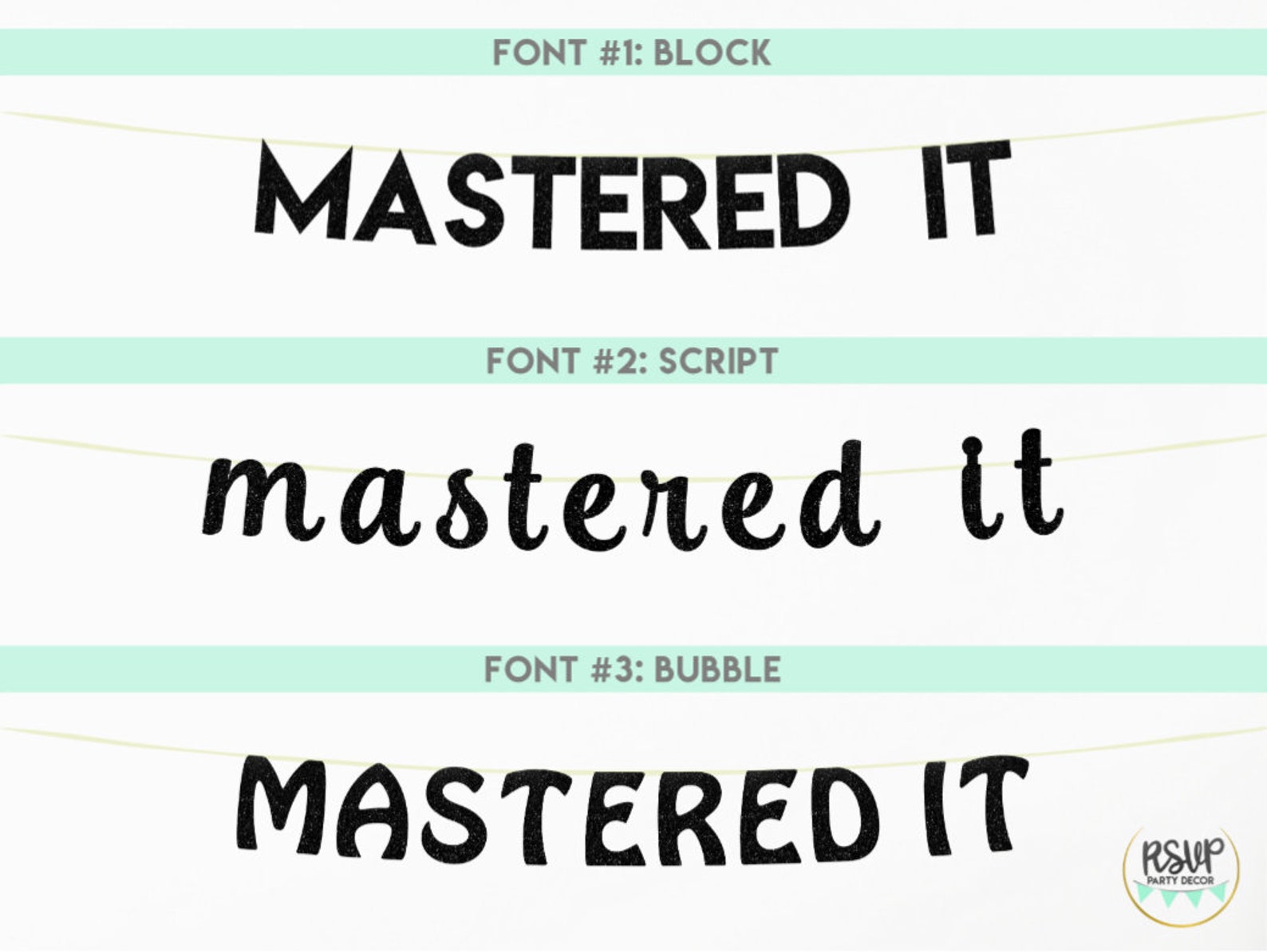 Mastered It Banner, Masters Graduation Banner, Masters Graduation Party ...