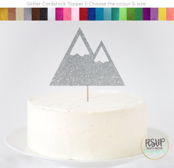 Mountain Cake Topper, Mountain Themed Party Decor, Adventure Cake ...