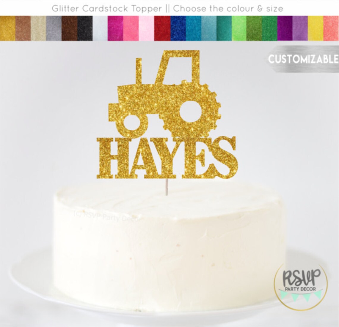 Custom Tractor Cake Topper Personalized Farm Cake Topper - Etsy Canada