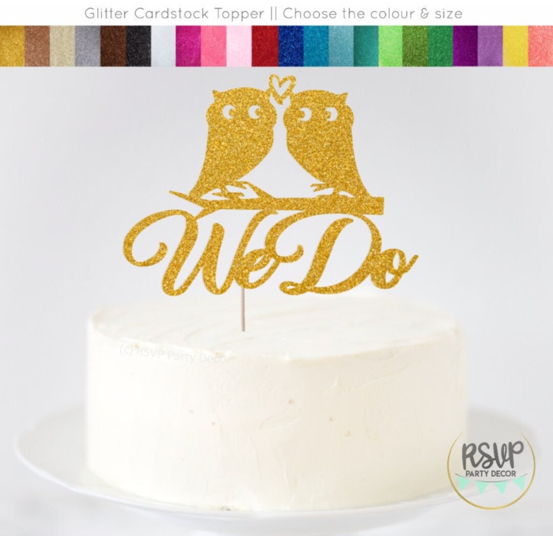 Owl We Do Cake Topper, Owl Wedding Cake Topper, Rustic Wedding Cake ...